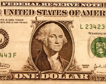 2013 Trinary 1 Dollar Bill - Etsy