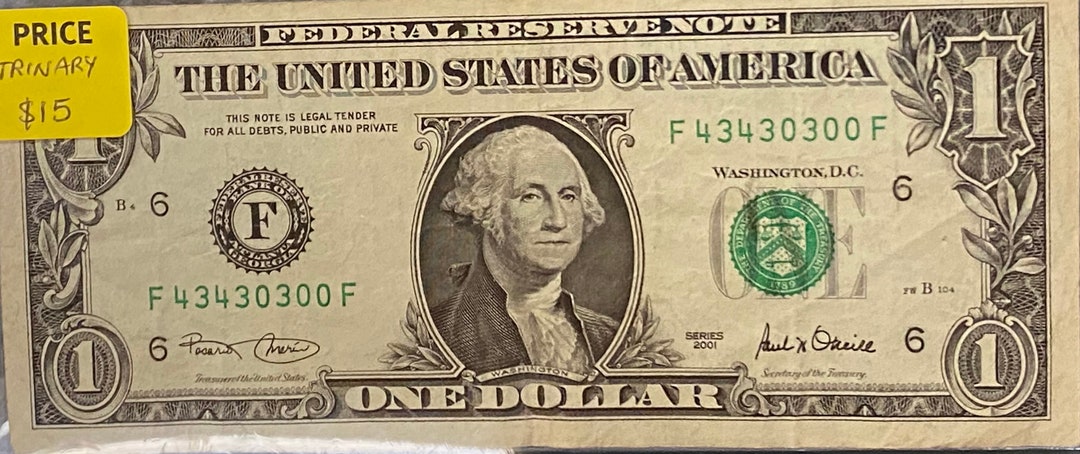 Lot of 4 Trinary One Dollar Bills - Etsy