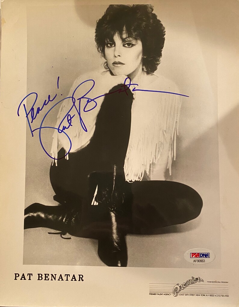 Pat Benatar Signed Photograph With COA - Etsy