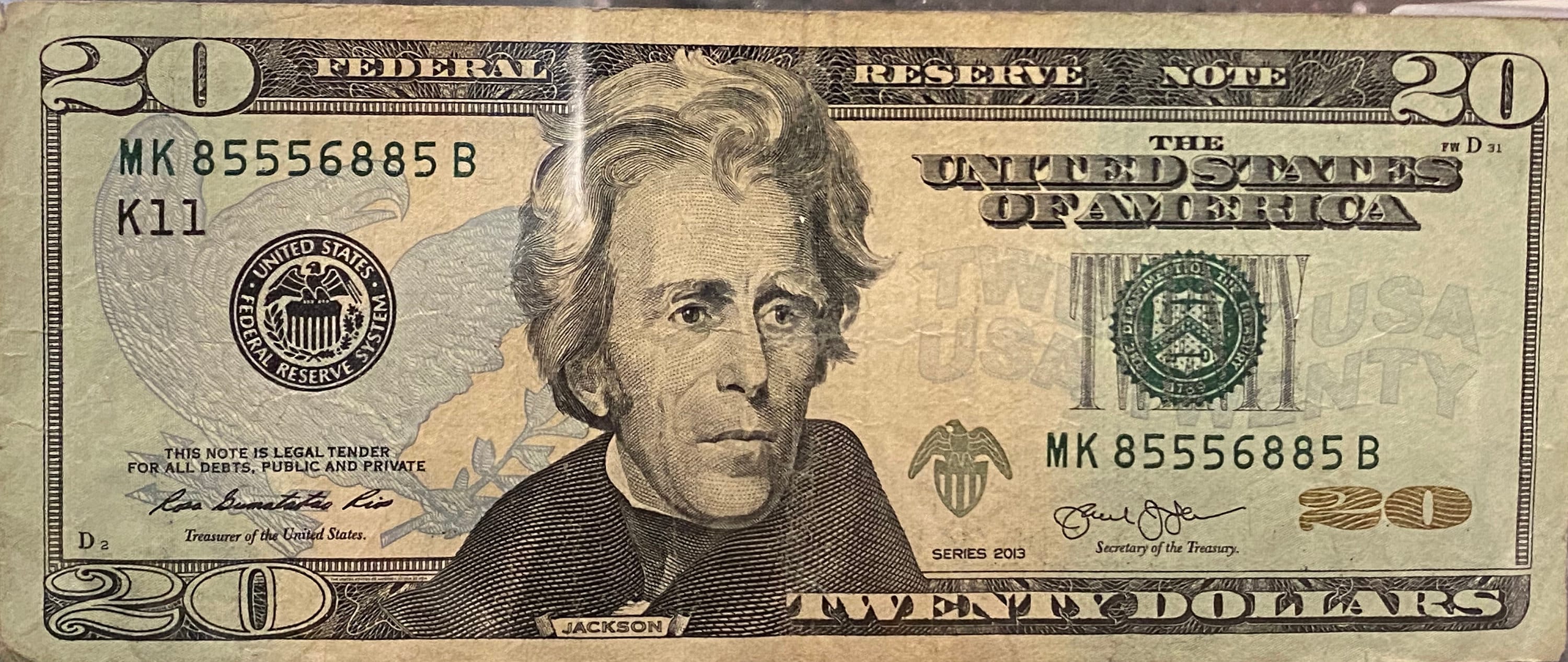 2013 Trinary 20 Dollar Bill - Etsy