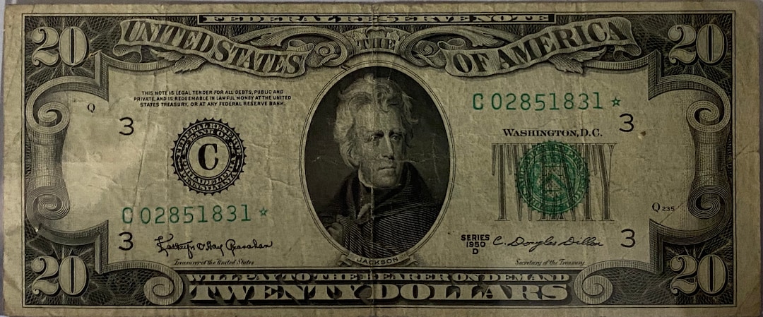 1950 Vintage Star 20 Dollar Bill - Etsy