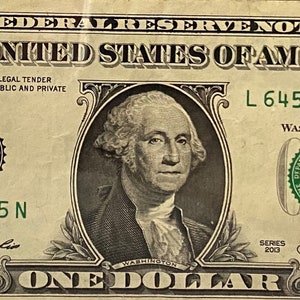 2013 Trinary One Dollar Bill - Etsy