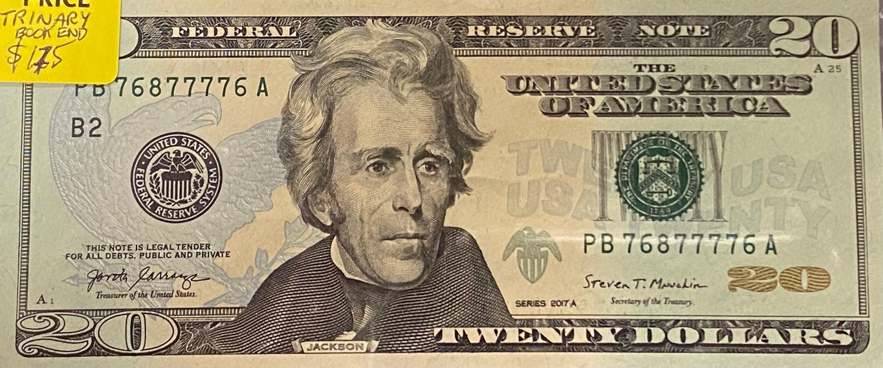 2017 Bookend Trinary Twenty Dollar Bill - Etsy