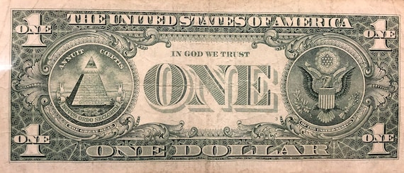 2013 1 Dollar Bill 2013 And 2017 US Federal Reserve Note $1 Dollar