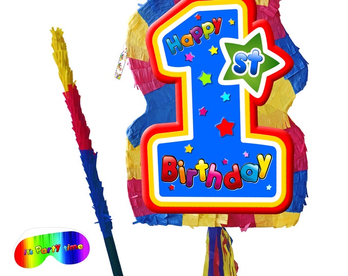 Pink Number 1 Pinata, Perfect 1st Birthday Party Celebrations, Baby ...