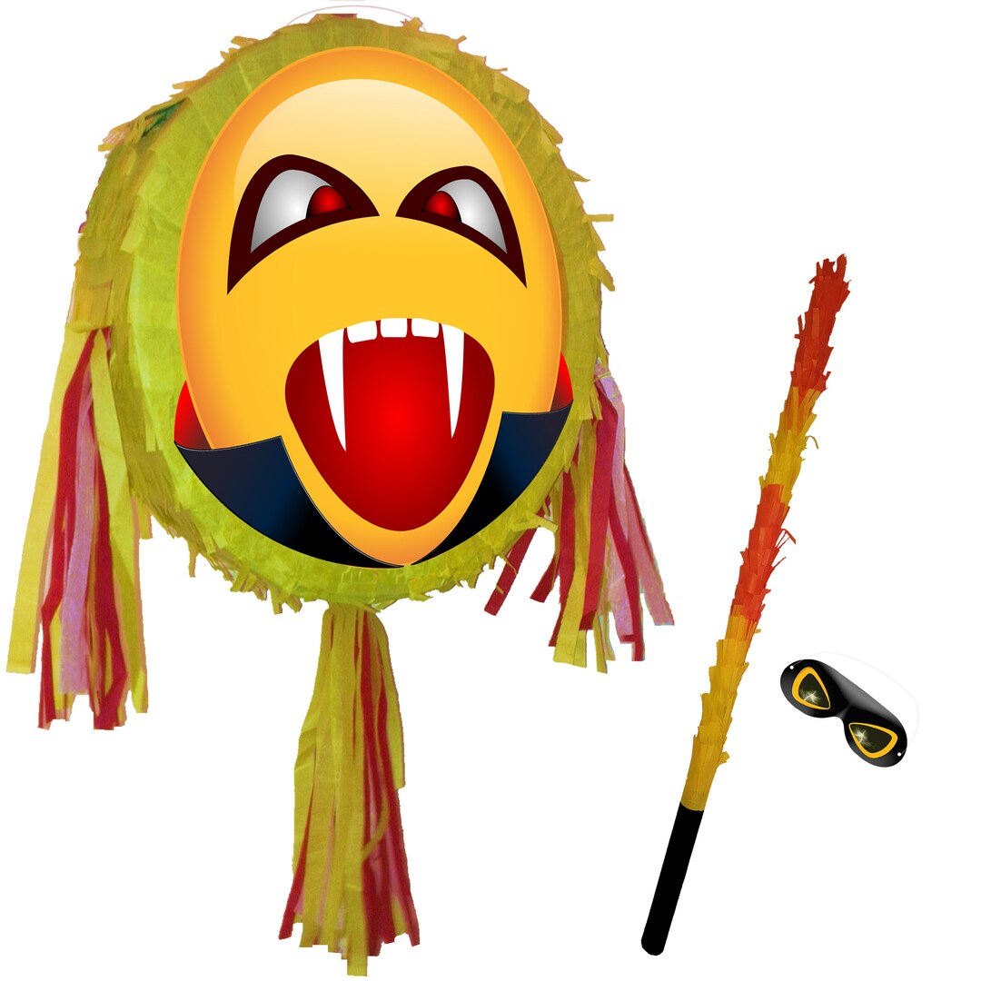 Vampire Emoji Piñata Set Theme Party Pinata Supplies Happy Birthday ...