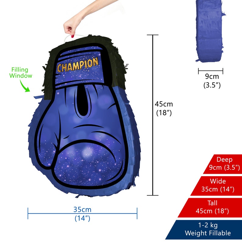 Big Glove Piñata Boxing Party Theme Pinata Supplies Happy Birthday Fun ...