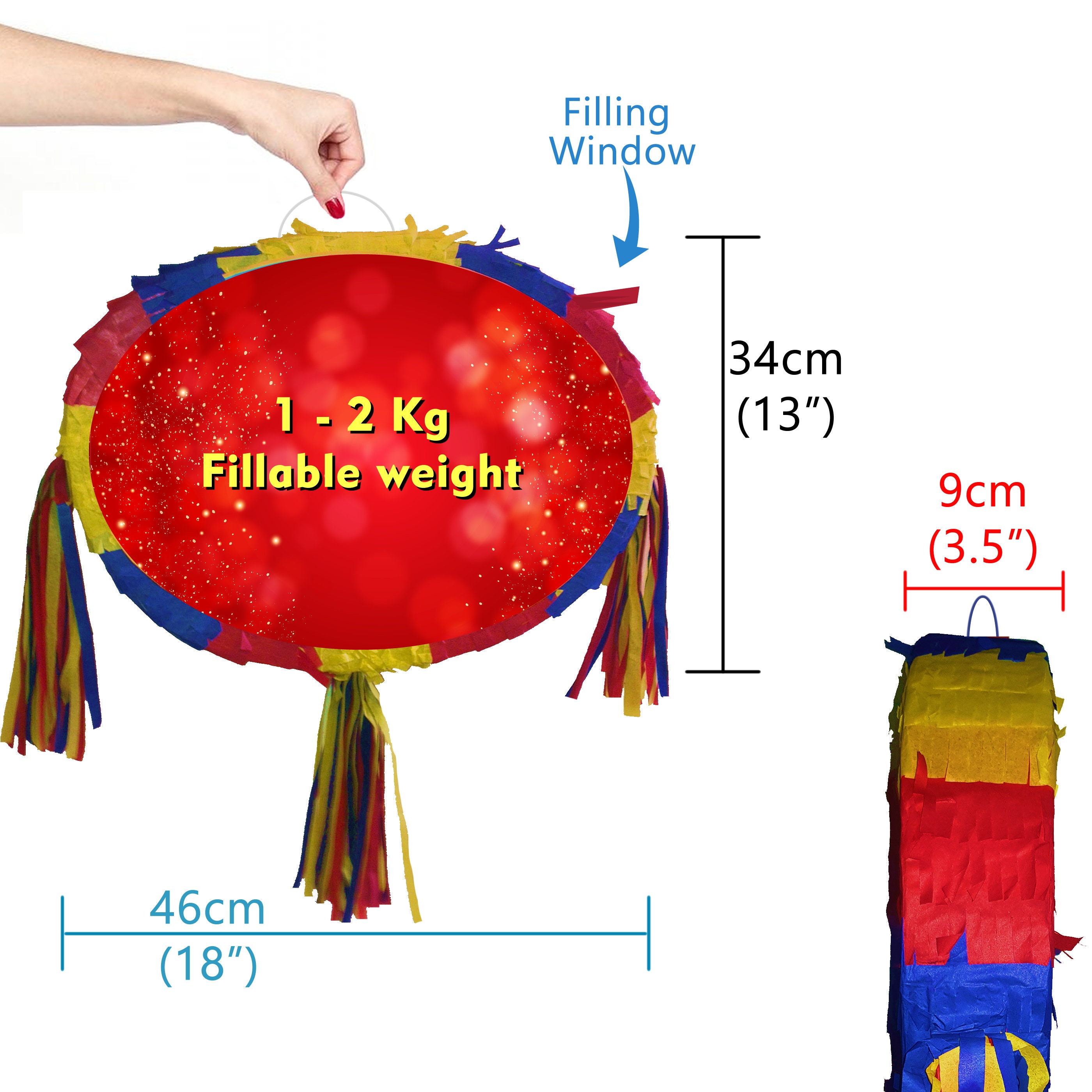 Building Blocks Pinata, Happy Birthday Party Game With Stick ...