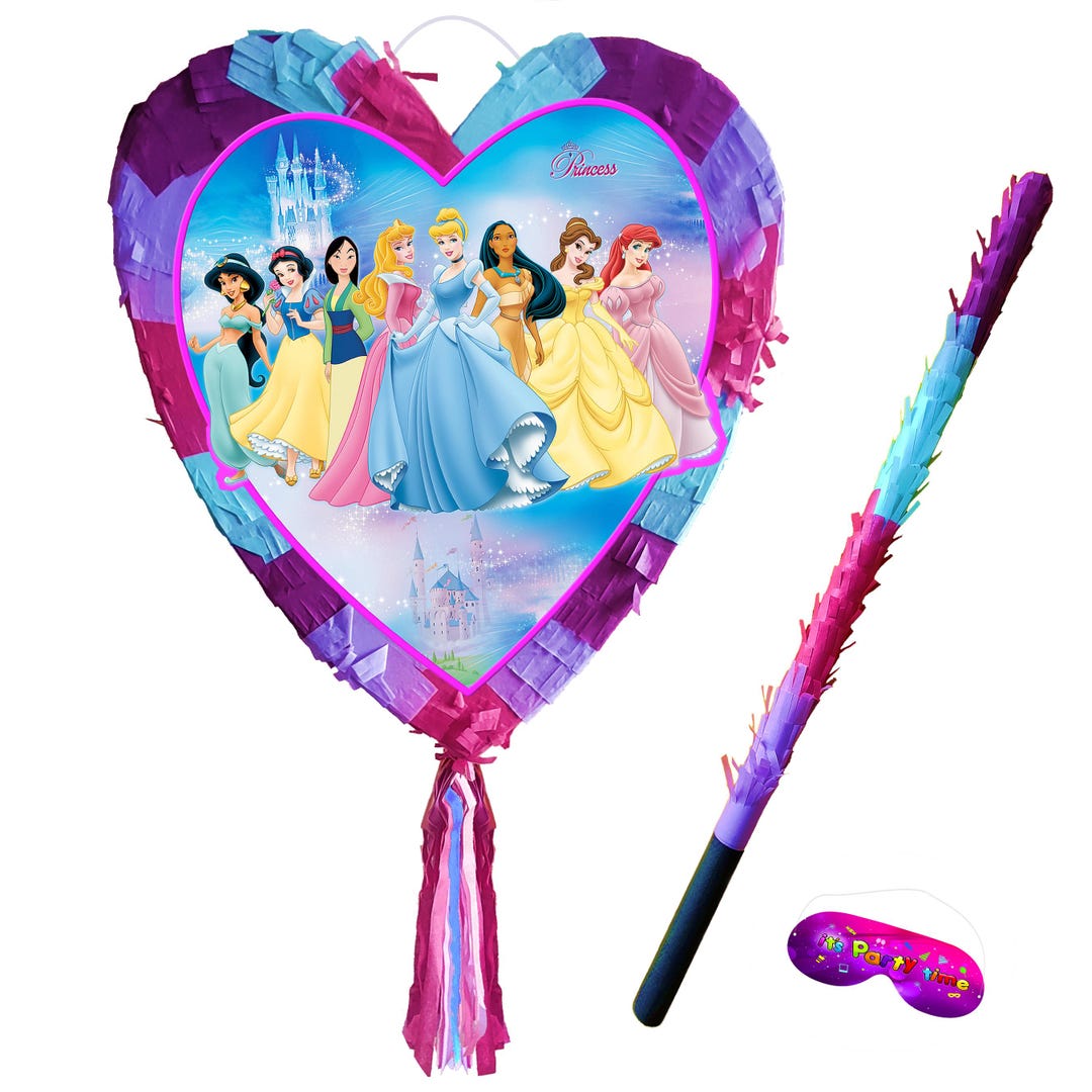 Princess Birthday Heart Pinata Girls Party Love Theme Supplies Happy ...