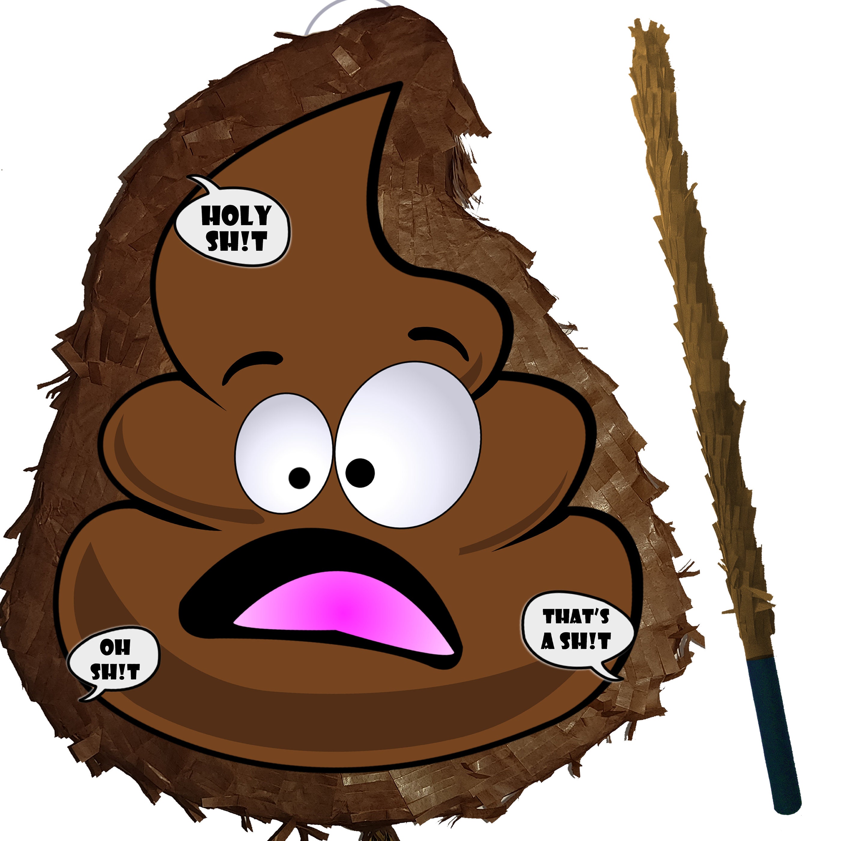 SHT Emoji Piñata Party Theme Pinata Supplies Happy Birthday Fun Stick ...
