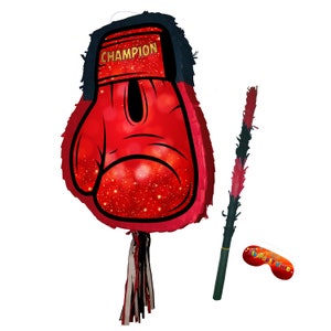 Large Boxing Glove Piñata Party Theme Pinata Supplies Happy Birthday ...