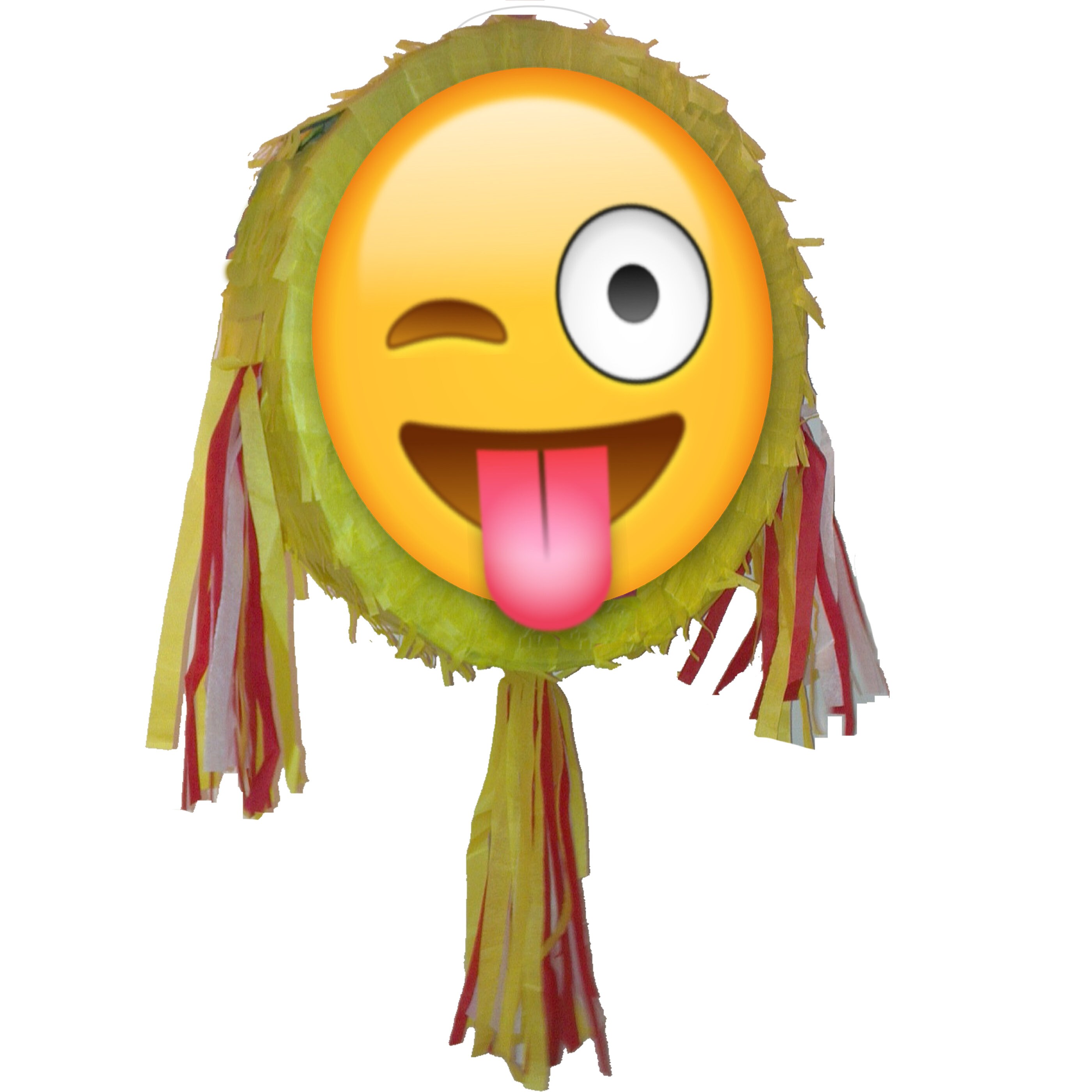 Fun Emoji Pinata Party Theme Round Piñata Supplies Happy Birthday Smash ...