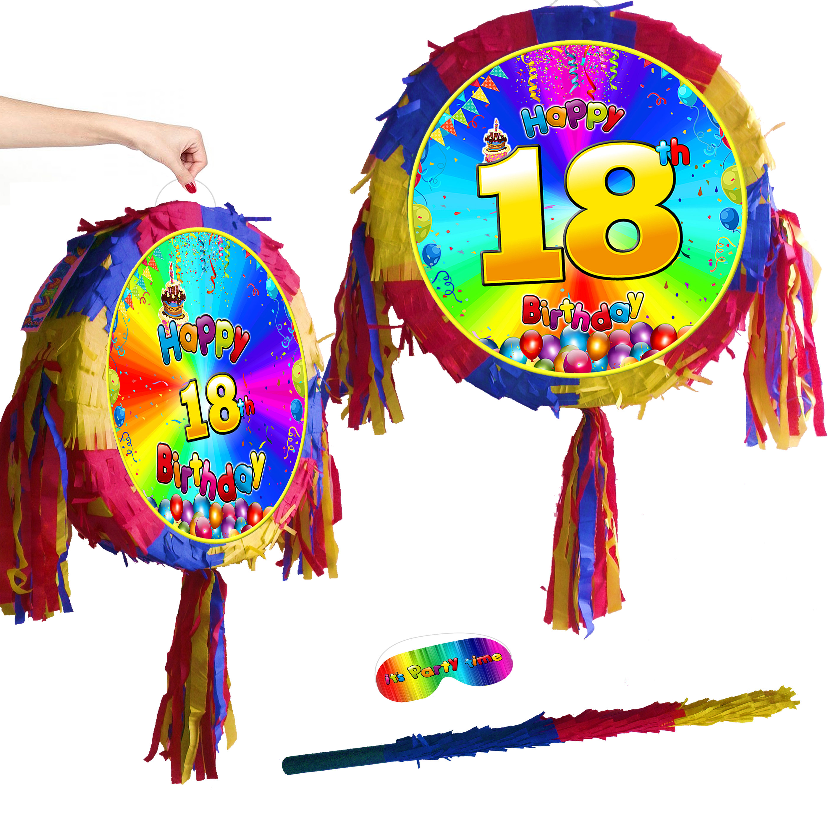 18th Birthday Pinata Piñata Party Round Theme Piñata Supplies - Etsy