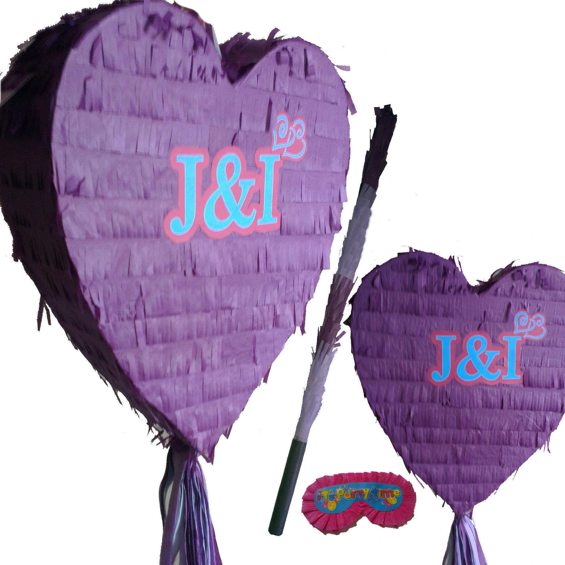 Big Heart Pinata and Smash Stick Love Birthday Hen Engagement - Etsy