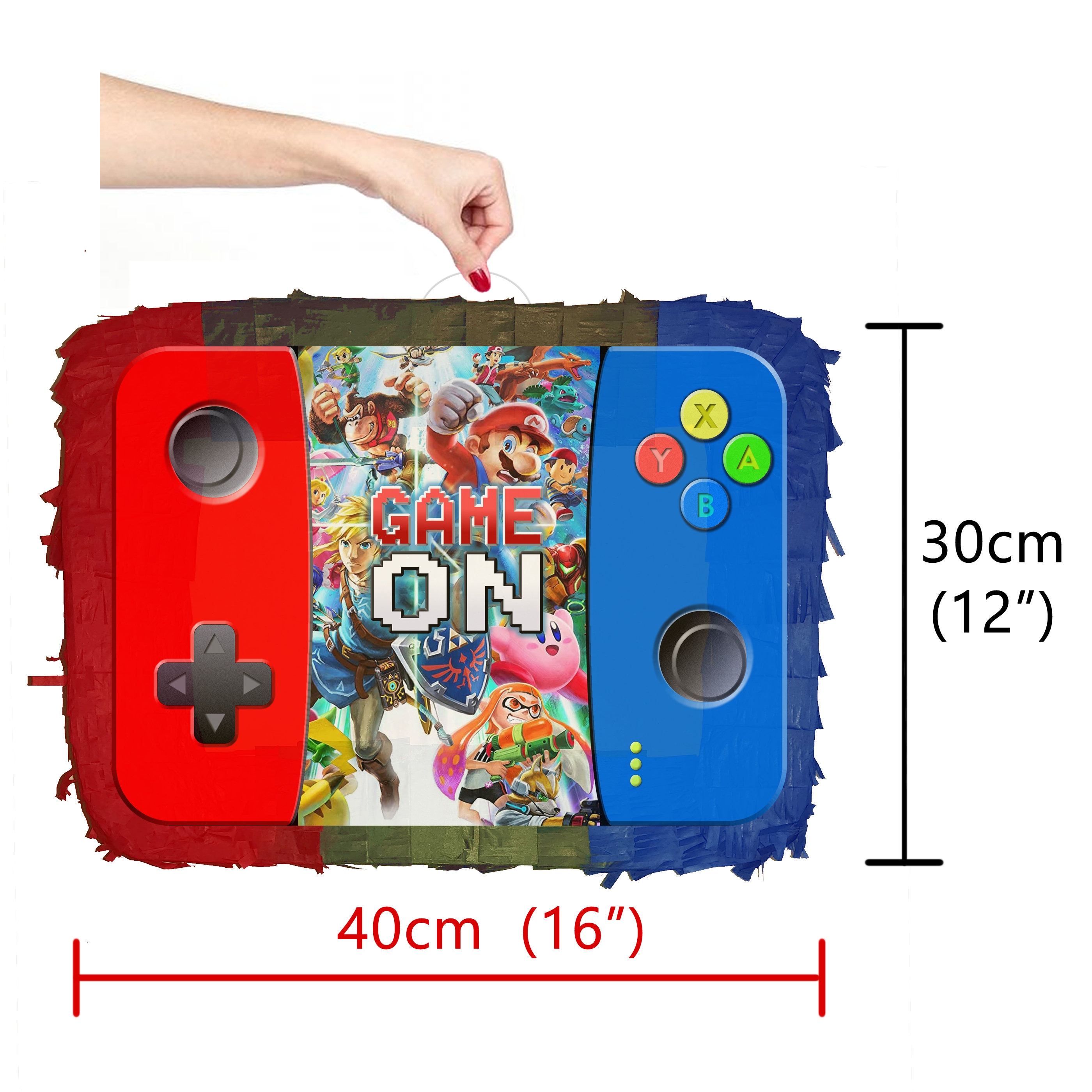 Switch Piñata Party Round Theme Pinata Video Game Supplies Happy ...