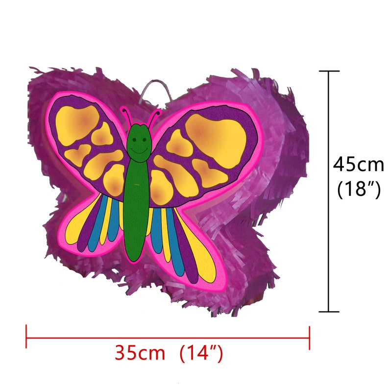 Large Butterfly Pinata With Stick & Blindfold, Party Game - Etsy