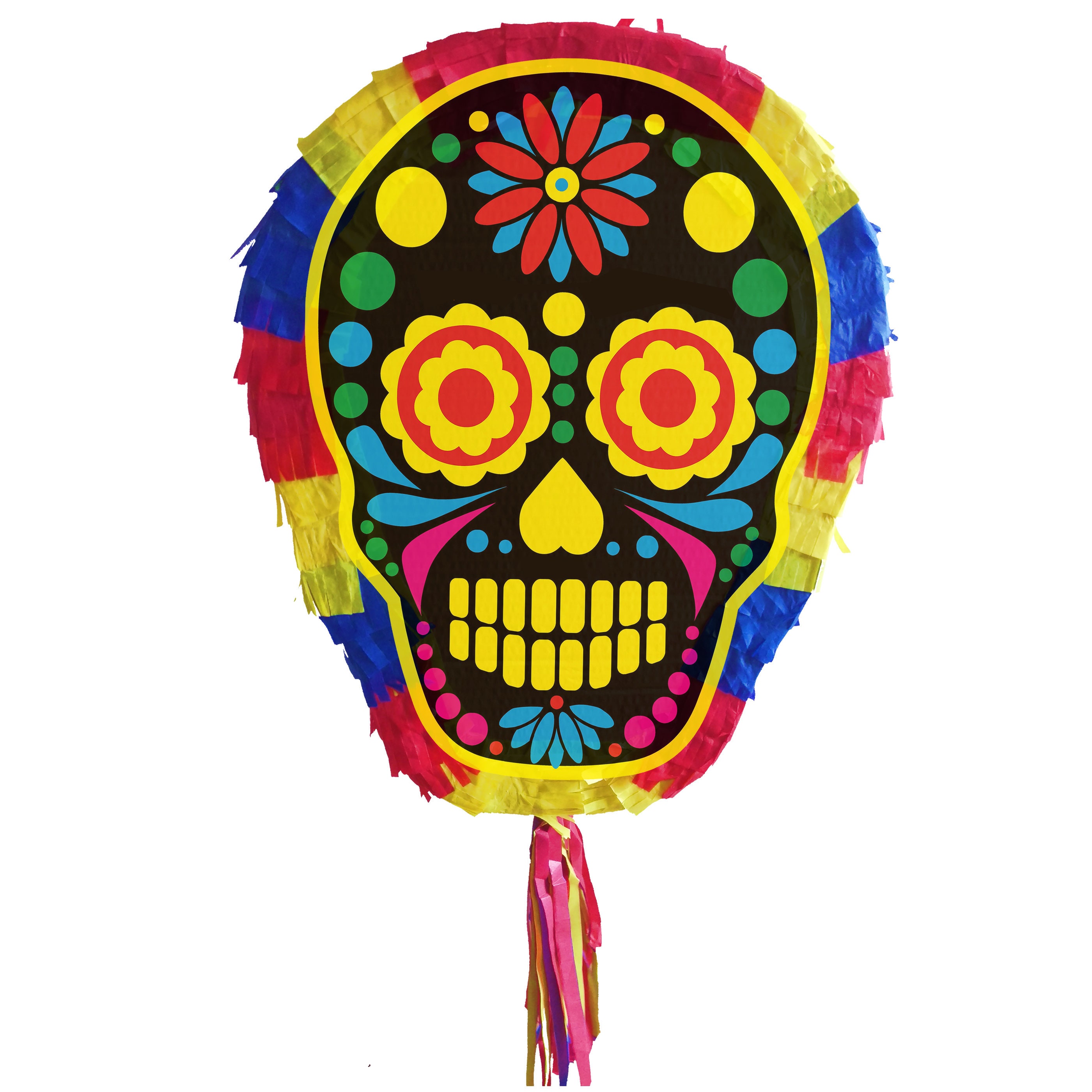 2024 Skull Piñata With Stick Party Pinata Supplies Birthday Blindfold ...