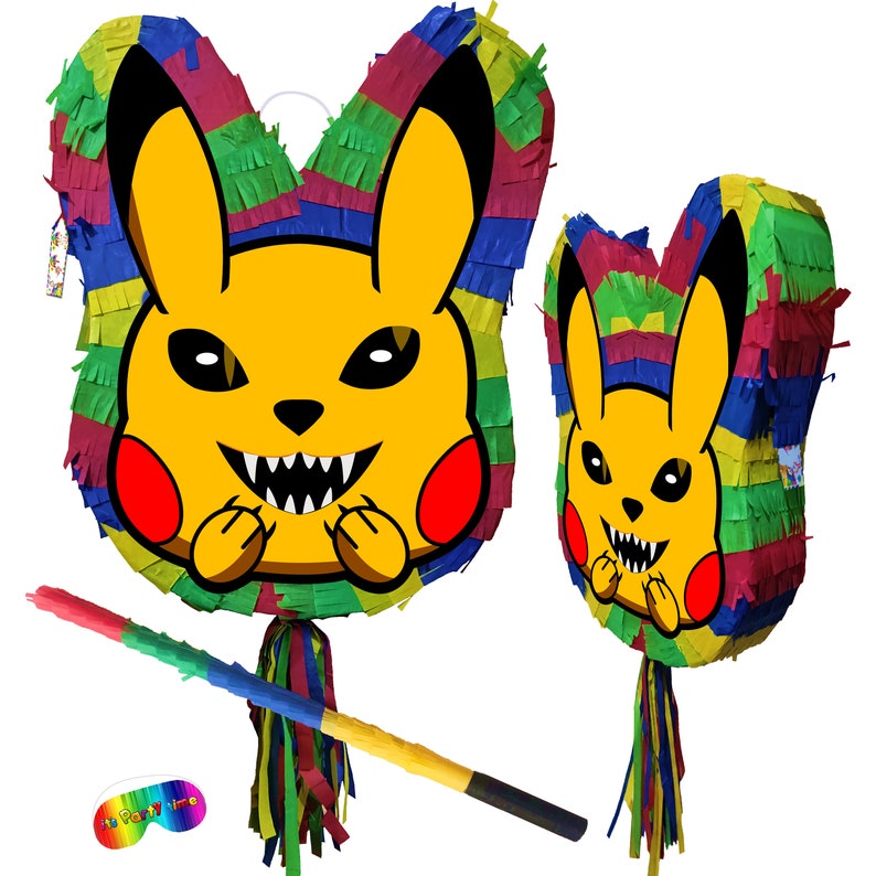 Scary Piñata With Stick Party Pinata Supplies Birthday Creepy - Etsy