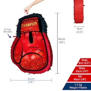 Large Boxing Glove Piñata Party Theme Pinata Supplies Happy Birthday ...