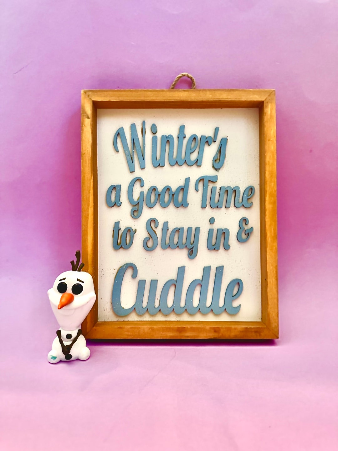 Frozen Olaf Winter Sign - Etsy
