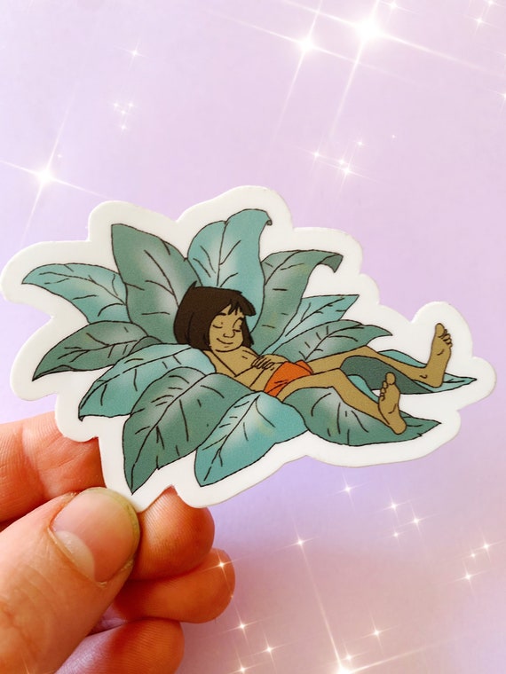 Sleepy Mowgli Sticker - Etsy