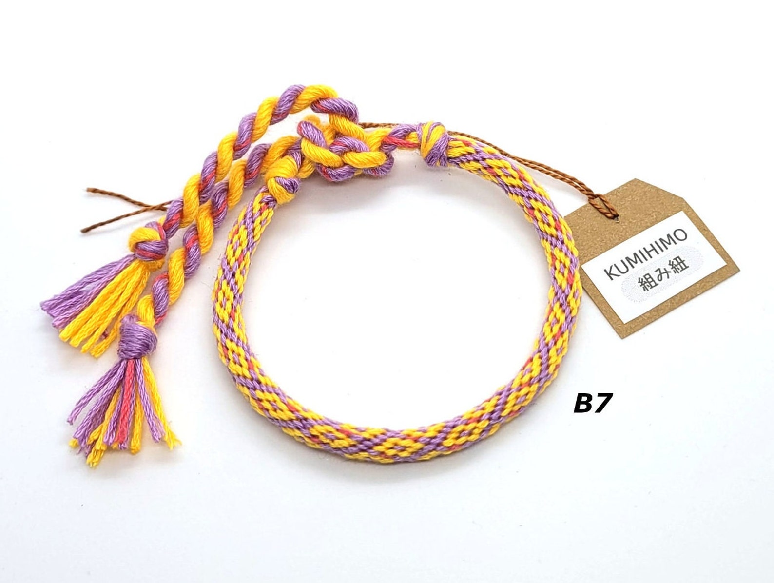Kumihimo Woven Bracelet - Handcrafted Japanese Woven Friendship ...