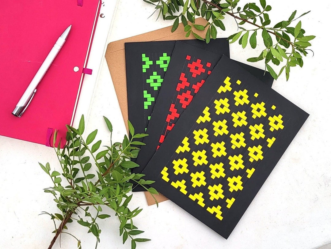 Handmade Woven Card - Paper Woven Greeting Card - Special Card - Etsy