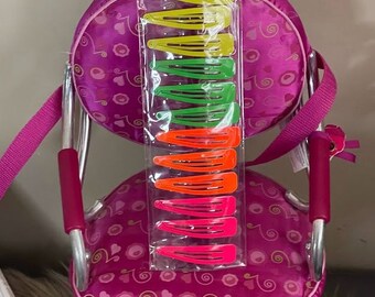 Neon Hair Clips - Etsy