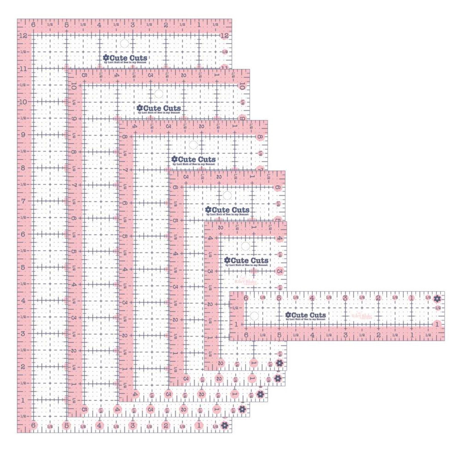 Cute Cuts Rulers Set Rectangle Square and Trim-it by Lori Holt - Etsy