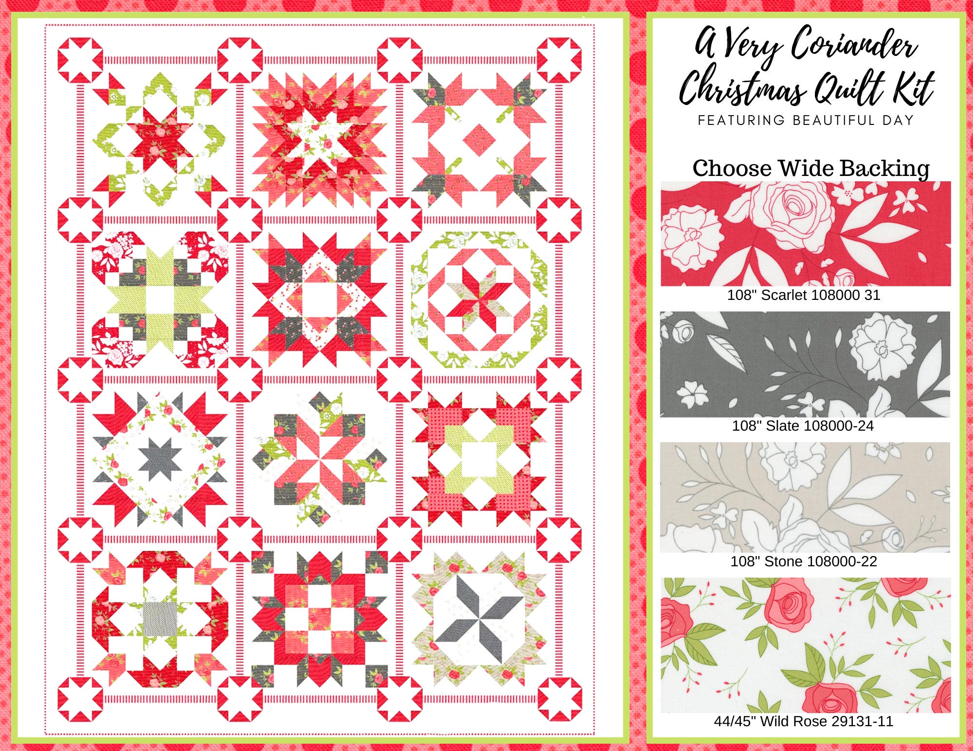 Coriander Christmas Fabric - Etsy