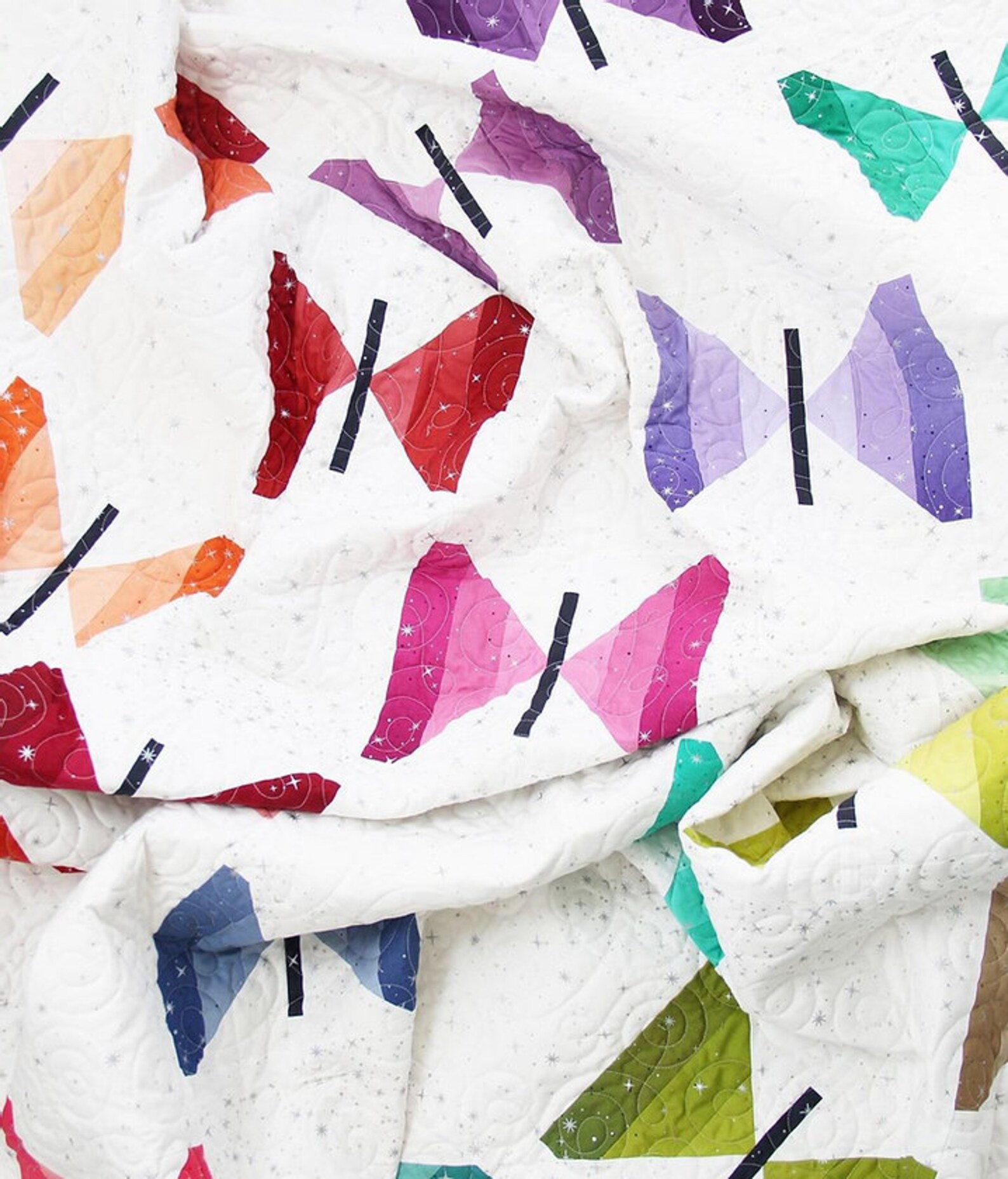 Flutter Quilt Kit Featuring Ombre Fairy Dust by V and Co for - Etsy