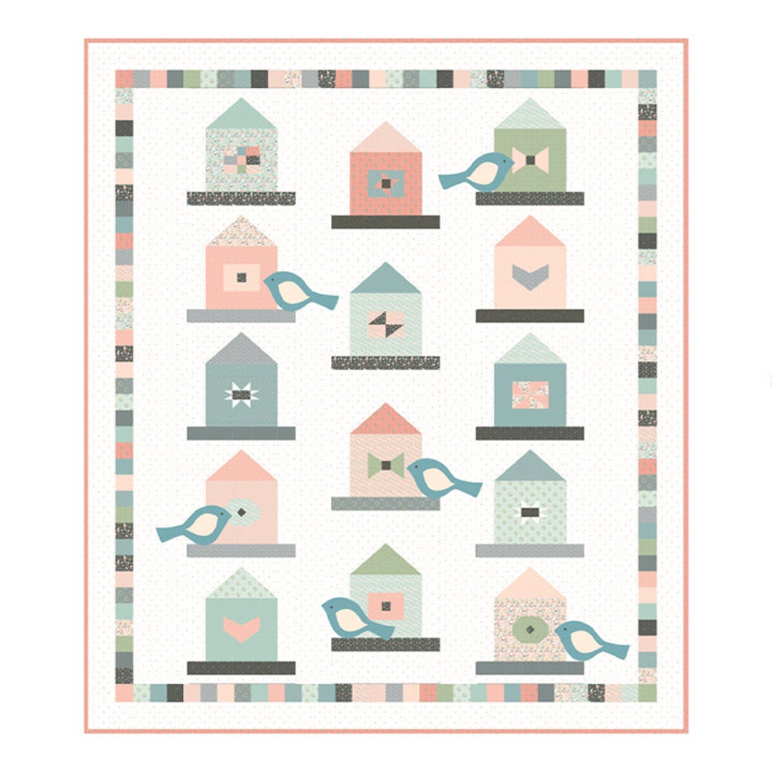 Garden Birds Quilt Kit or Pattern Featuring Woodland Songbird ...