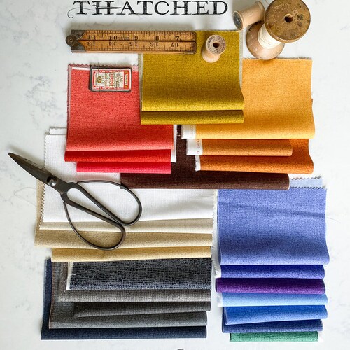 Moda Thatched New Colors Mini Charm Pack by Robin Pickens - Etsy