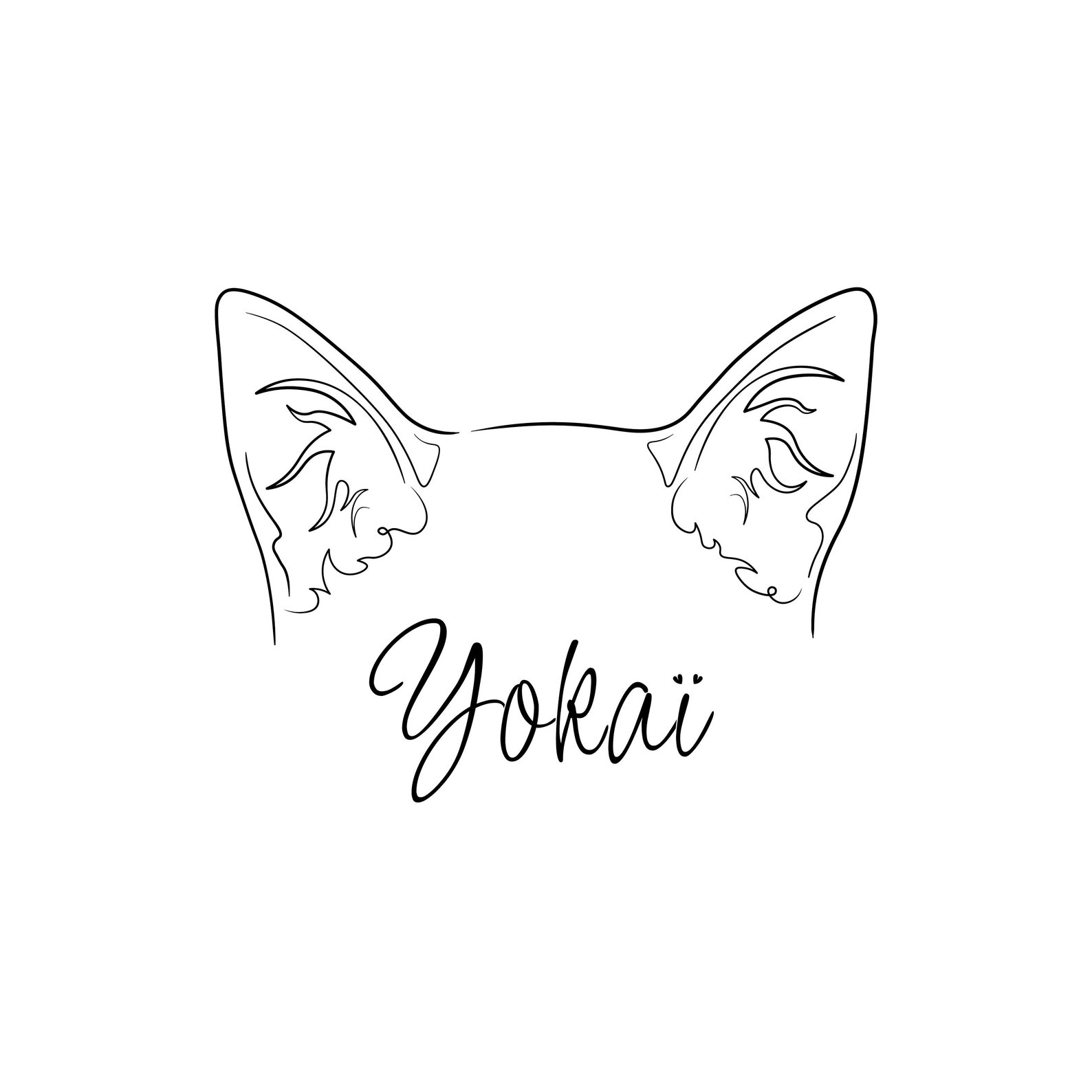 Pet Ear Outline Puppy Ears Dog Line Art Dog Tattoo Design - Etsy