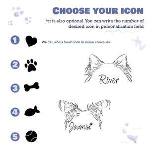 Dog Ear Outline DIGITAL, Custom Pet Tattoo, Minimalist Illustration ...