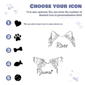 Custom Pet Tattoo, Ear Outline DIGITAL, Minimalist Illustration Print ...