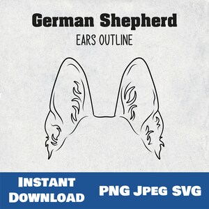 Dog Ears SVG | Cricut Svg | Vinyl Files Svg | Dog Mom Png | Hand Drawn ...