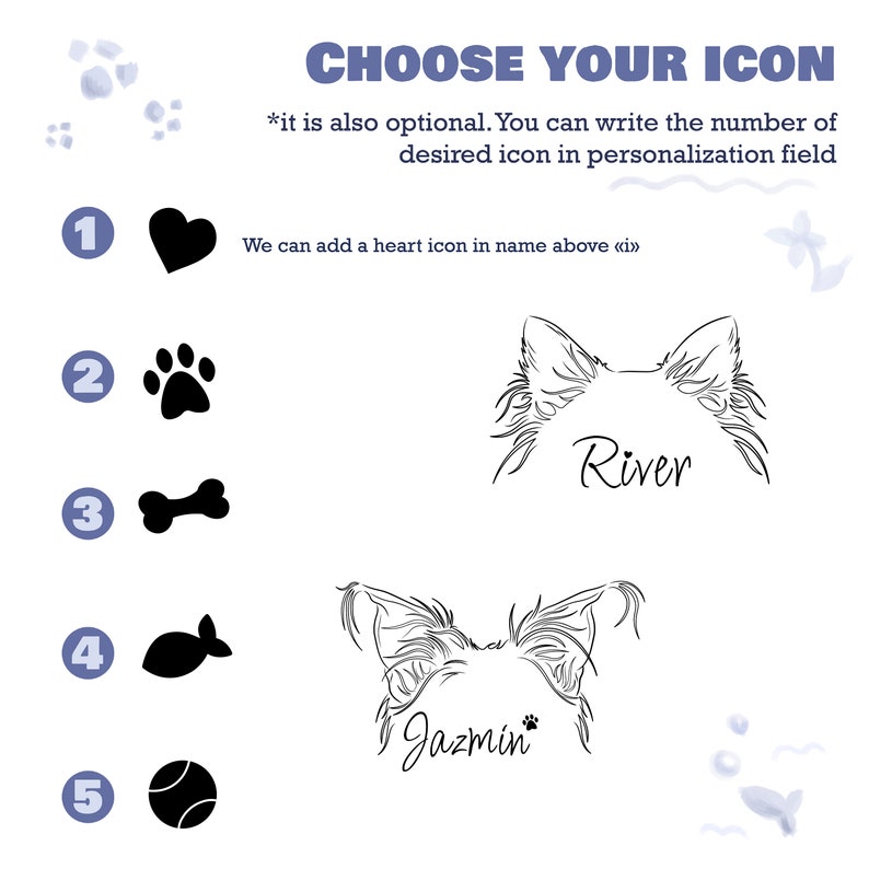 Doodle Dog Ears Line Drawing DIGITAL Minimalist Illustration - Etsy