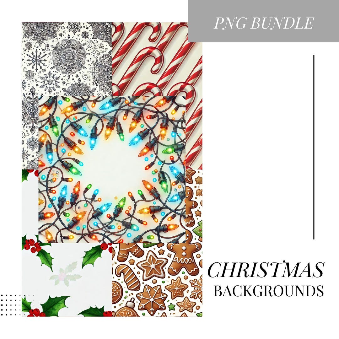 Christmas Background Themed Bundle Premium Digital Download Bundle ...