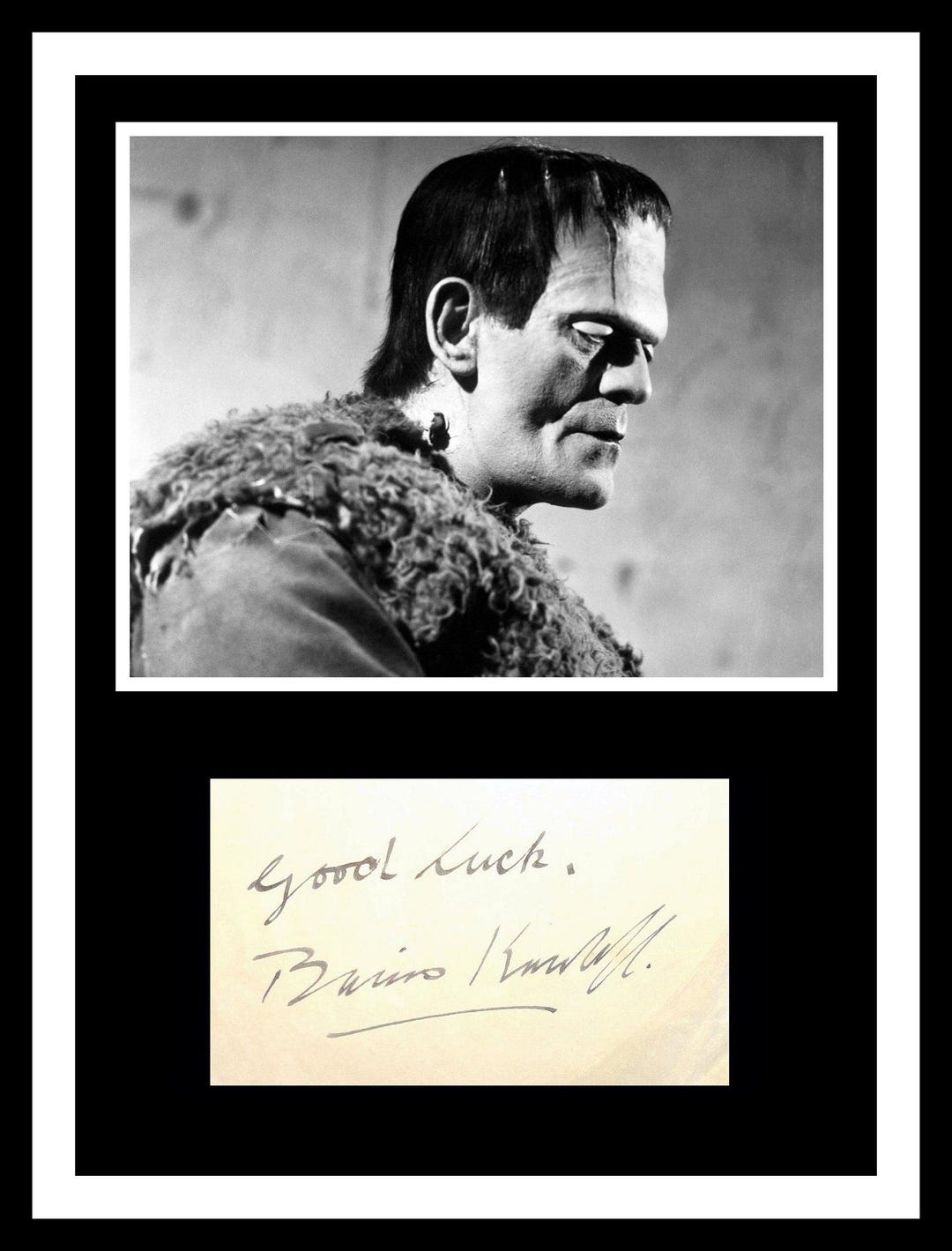 Ultra Rare Boris Karloff Frankenstein Legend of Horror Authentic Hand ...