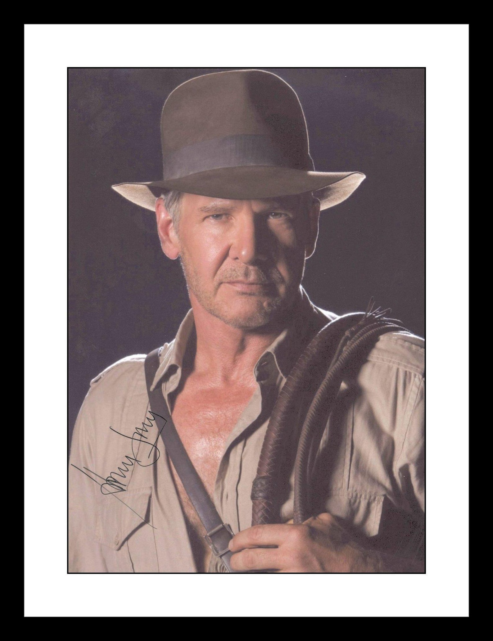 Ultra Rare - Harrison Ford - Indiana Jones - Authentic Hand Signed ...