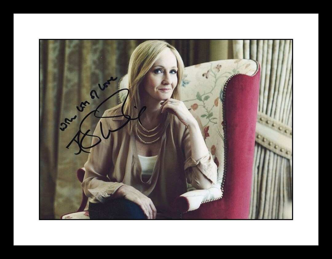 Ultra Rare - Harry Potter - JK Rowling - Authentic Hand Signed ...
