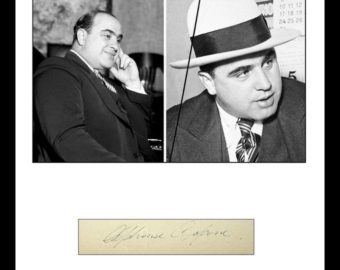 Ultra Rare - Al Capone - Legendary Gangster - Authentic Hand Signed ...