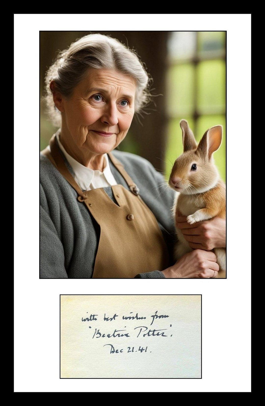 Ultra Rare Beatrix Potter Legendary Writer Authentic Hand Signed ...