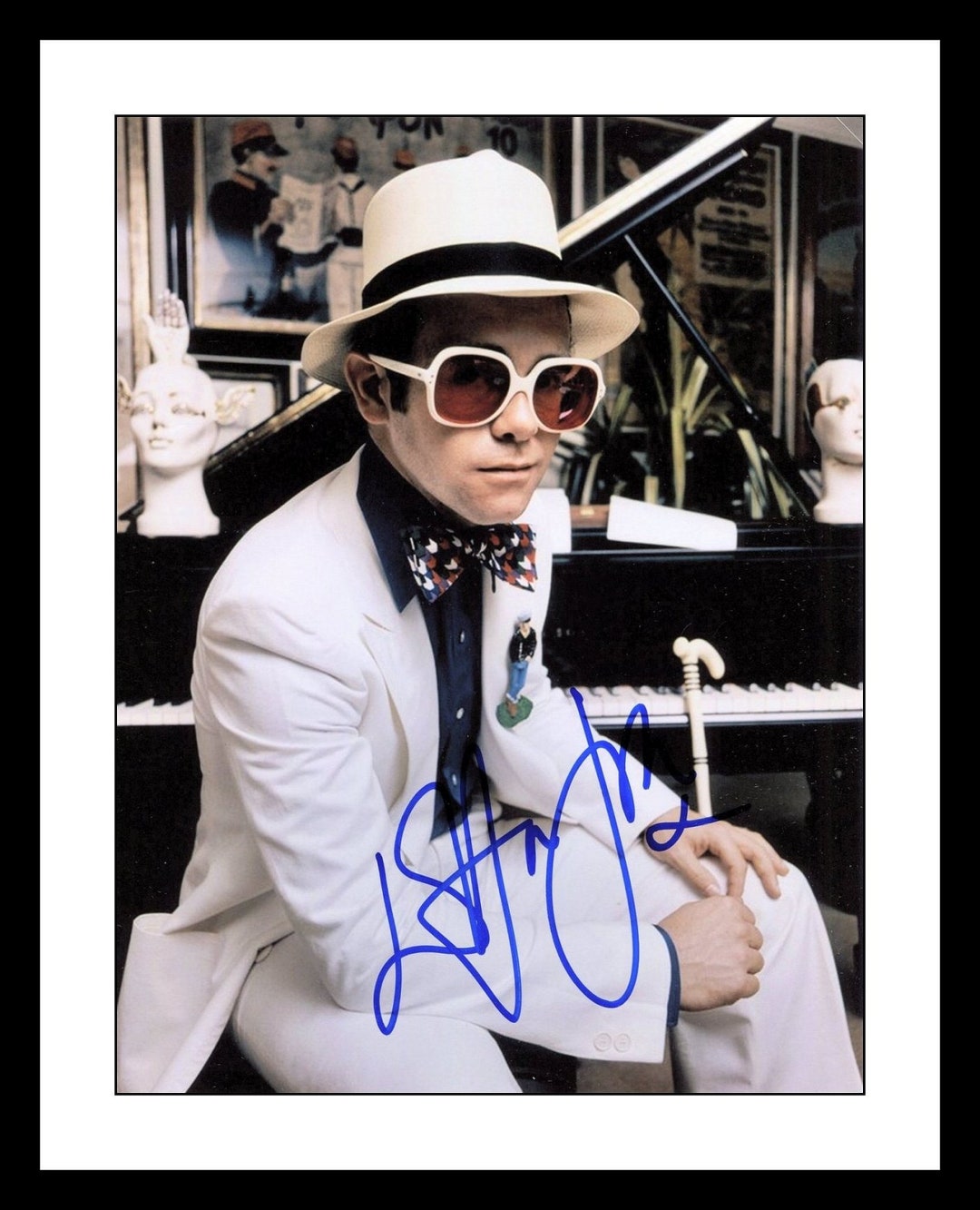 Ultra Rare Elton John Rock Legend Authentic Hand Signed Autograph - Etsy