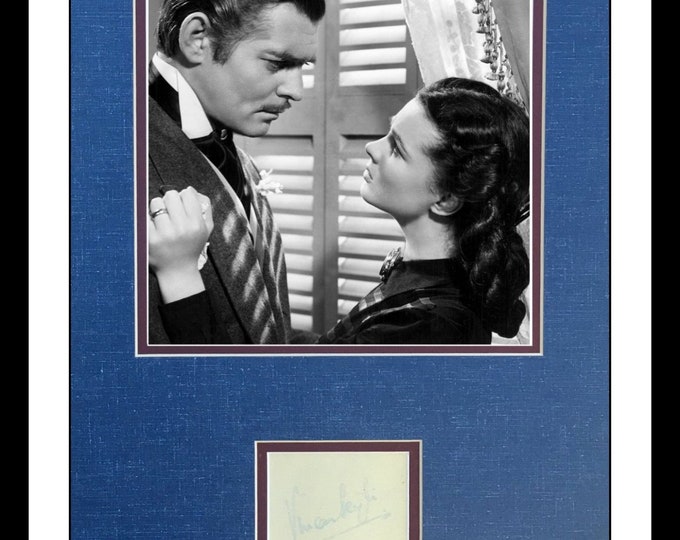 Ultra Rare - Vivien Leigh - Gone With the Wind - Authentic Hand Signed ...