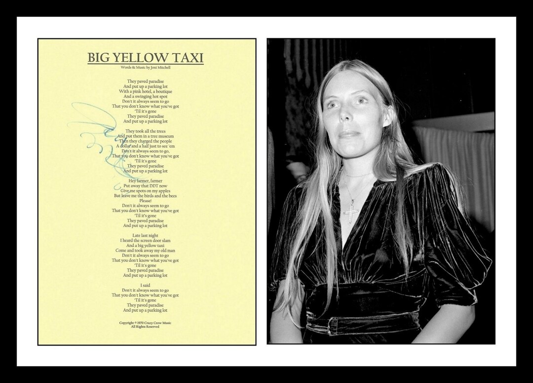 Ultra Cool - Joni Mitchell - Music Legend - Authentic Hand Signed ...