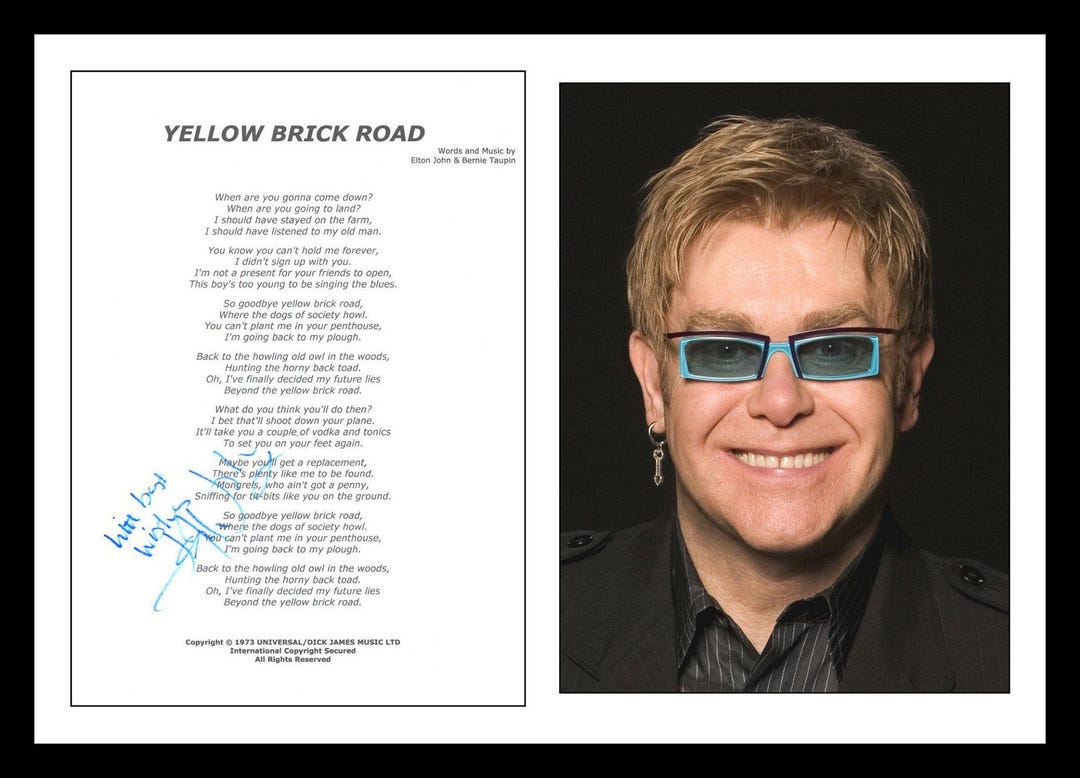 Ultra Rare - Elton John - Rock Legend - Authentic Hand Signed Autograph ...