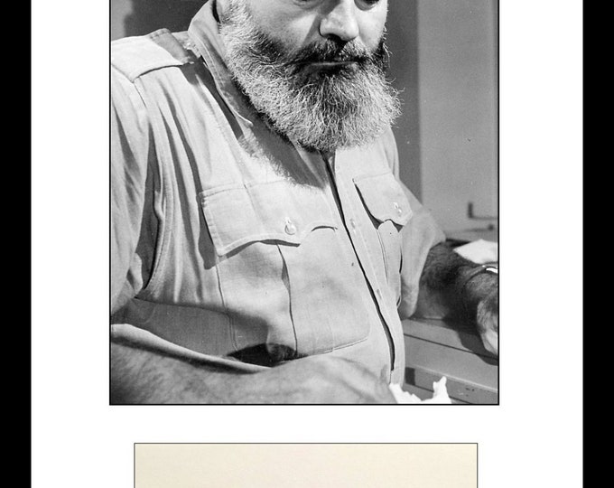 Ultra Rare Ernest Hemingway Legendary Author Authentic Hand Signed ...