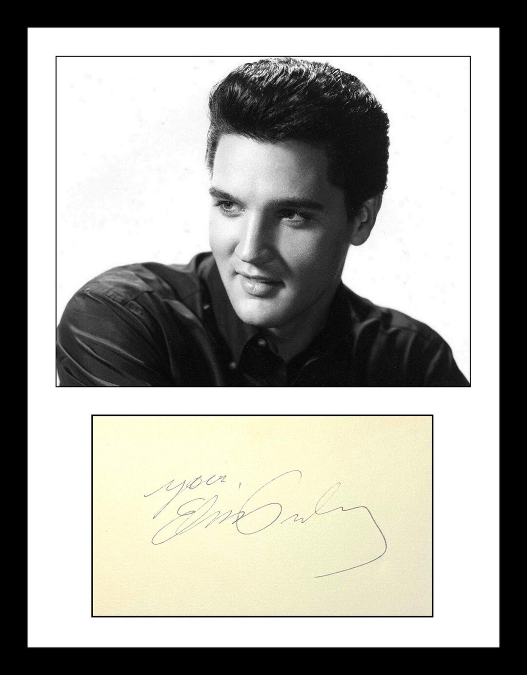 Ultra Rare - Elvis Presley - Rock N’ Roll Legend - Authentic Hand ...